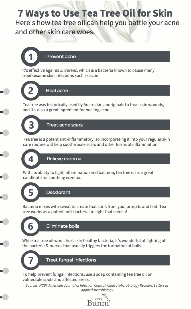 7 Ways to Use Tea Tree Oil for Skin - Free Bunni