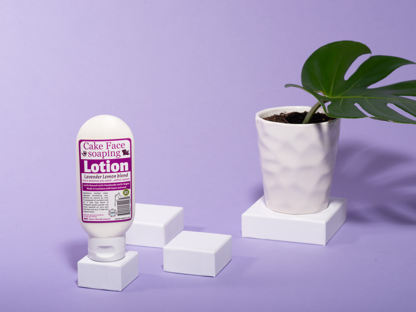 Cake Face Soaping Lotion - A Handmade Treat for Your Skin - Free Bunni